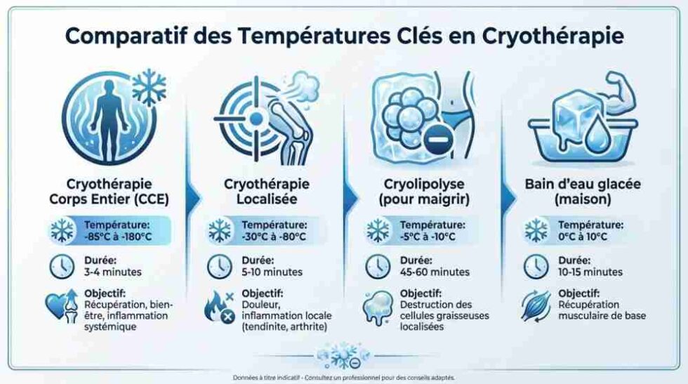 Cryothérapie température : Bienfaits et risques du froid - santechiro.fr